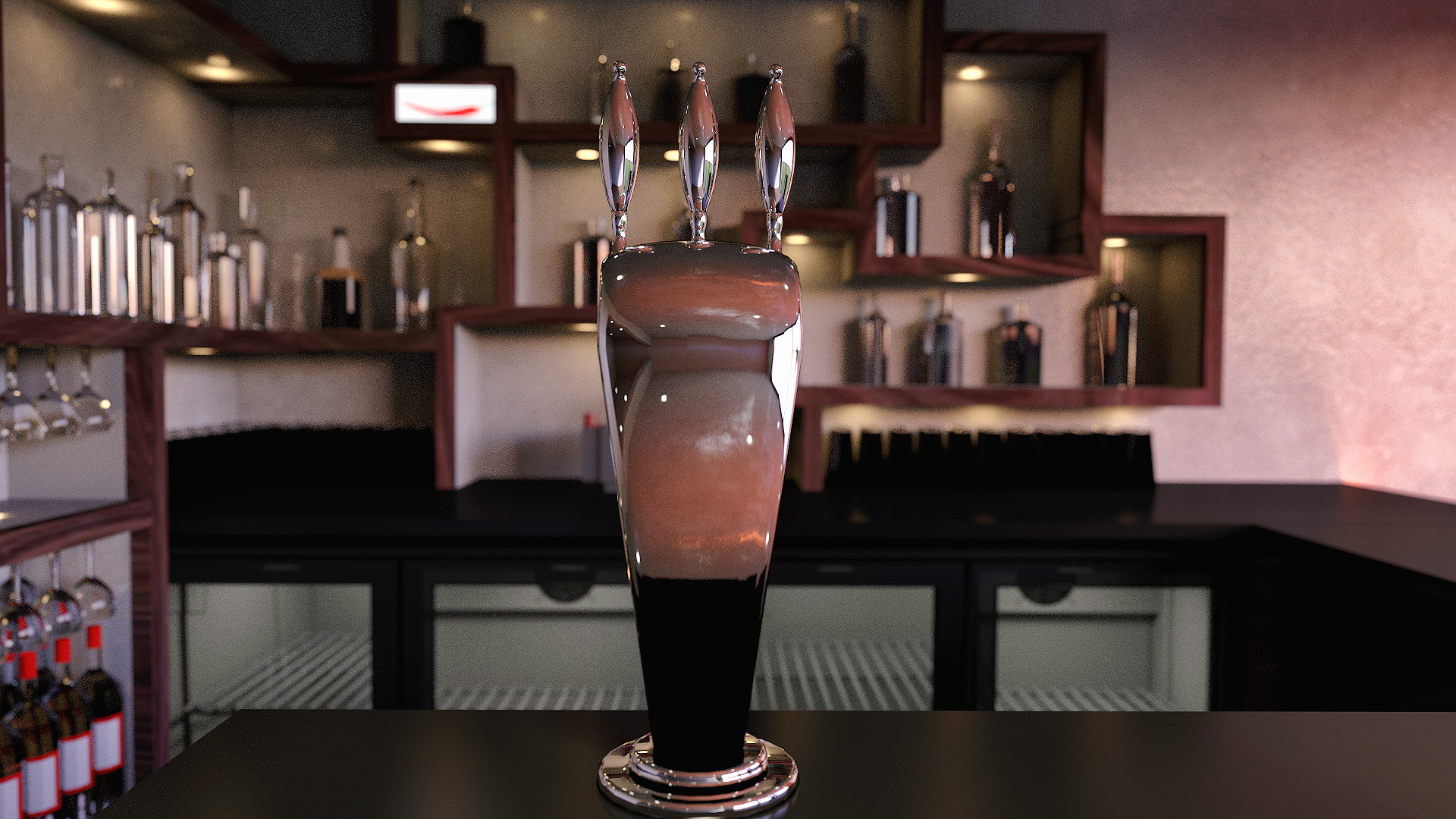 CGI Bar Visuals for an Indian Restaurant in Cornwall