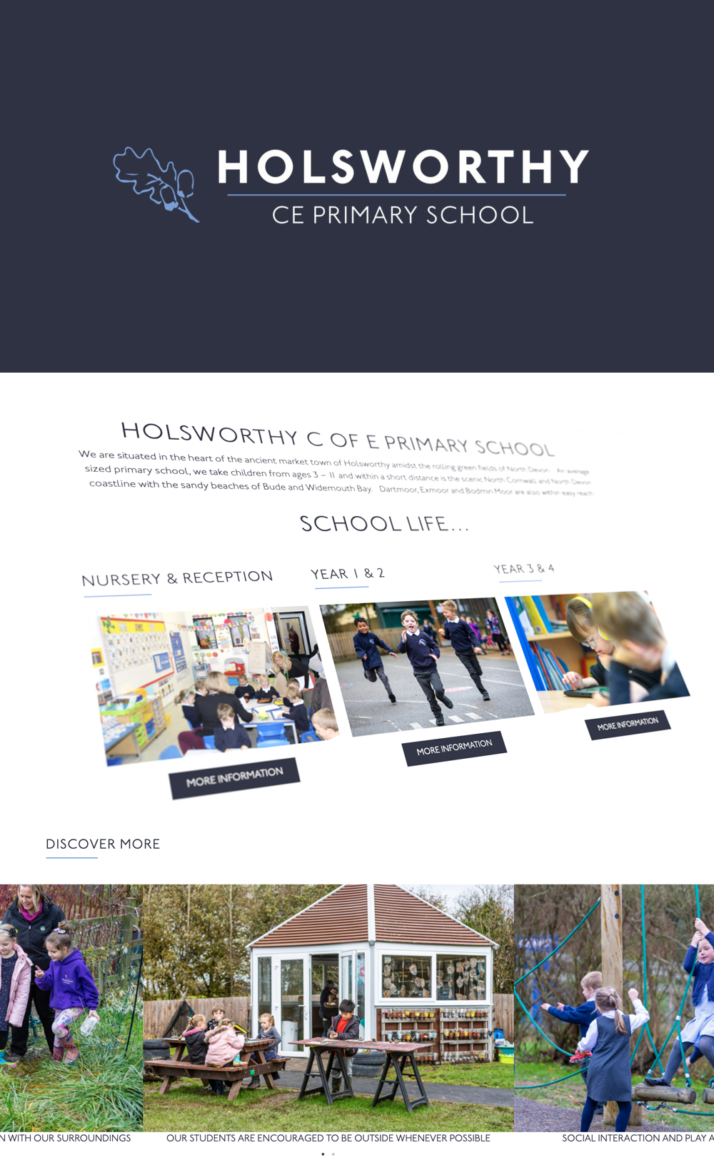Holsworthy CE Primary School Website Design - This is the portfolio of ...