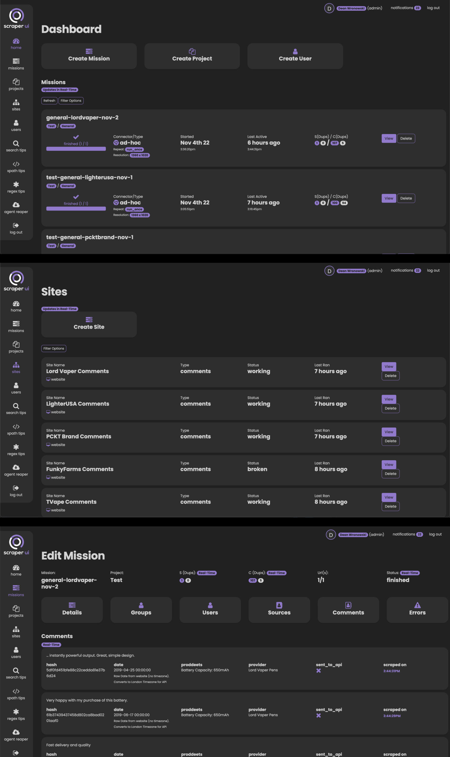 Highly Scalable Bespoke Website Scraping System - This is the portfolio ...